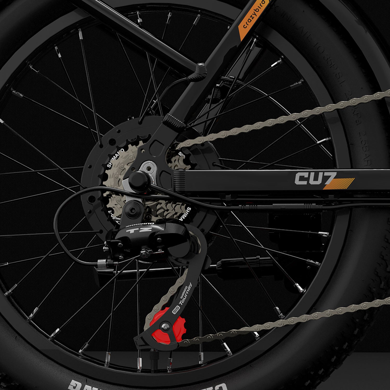 Crazybird-CU7 Electric Bike for Adults, 500W Motor 20” Tire 48V 15AH ...